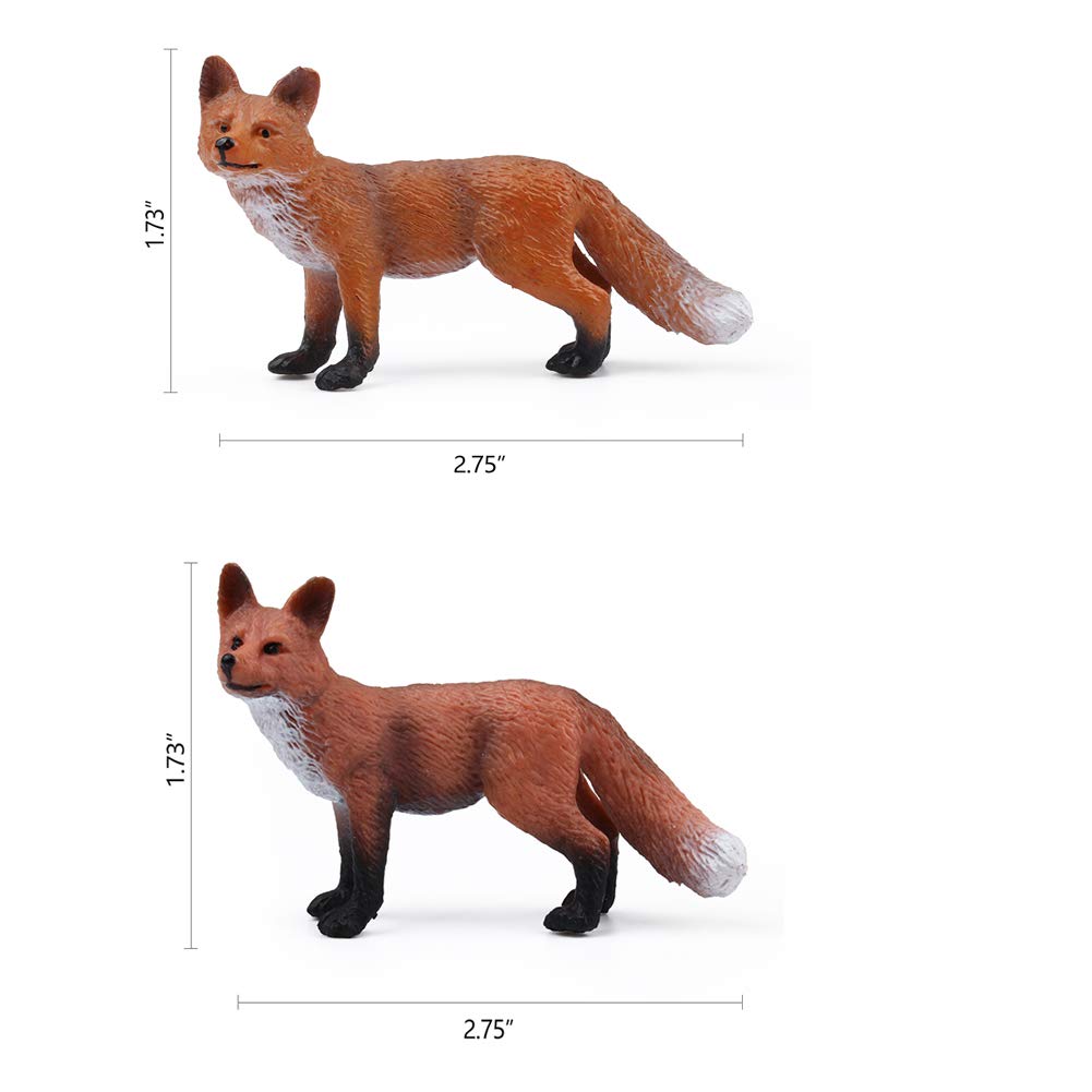 Mua Fox Toy Figures Set Includes Arctic Fox & Red Foxes Figurines Cake ...