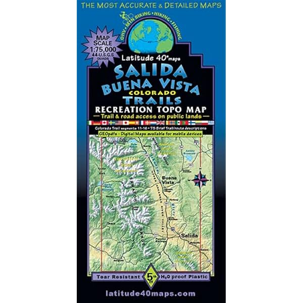 Mapa De Buena Vista, Colorado Trails Buena Vista Recreation