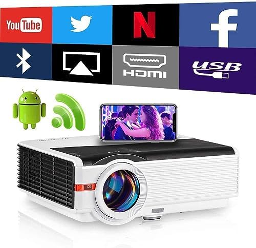 Full HD WiFi Android Projector Native 1080p Home Theater, Bluetooth ...