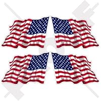 Amazon.com: USA United States America Waving Flag American 2" (5cm ...