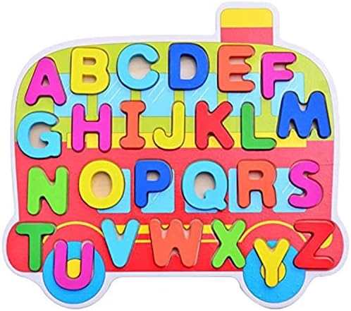 Wooden Alphabet puzzles with Chunky Letters, For Early Educational ...