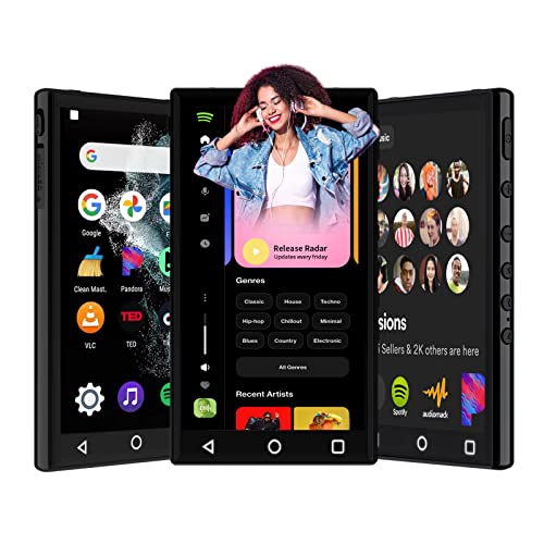4.3" MP3 Player with Bluetooth and WiFi, Android Streaming Music Player ...
