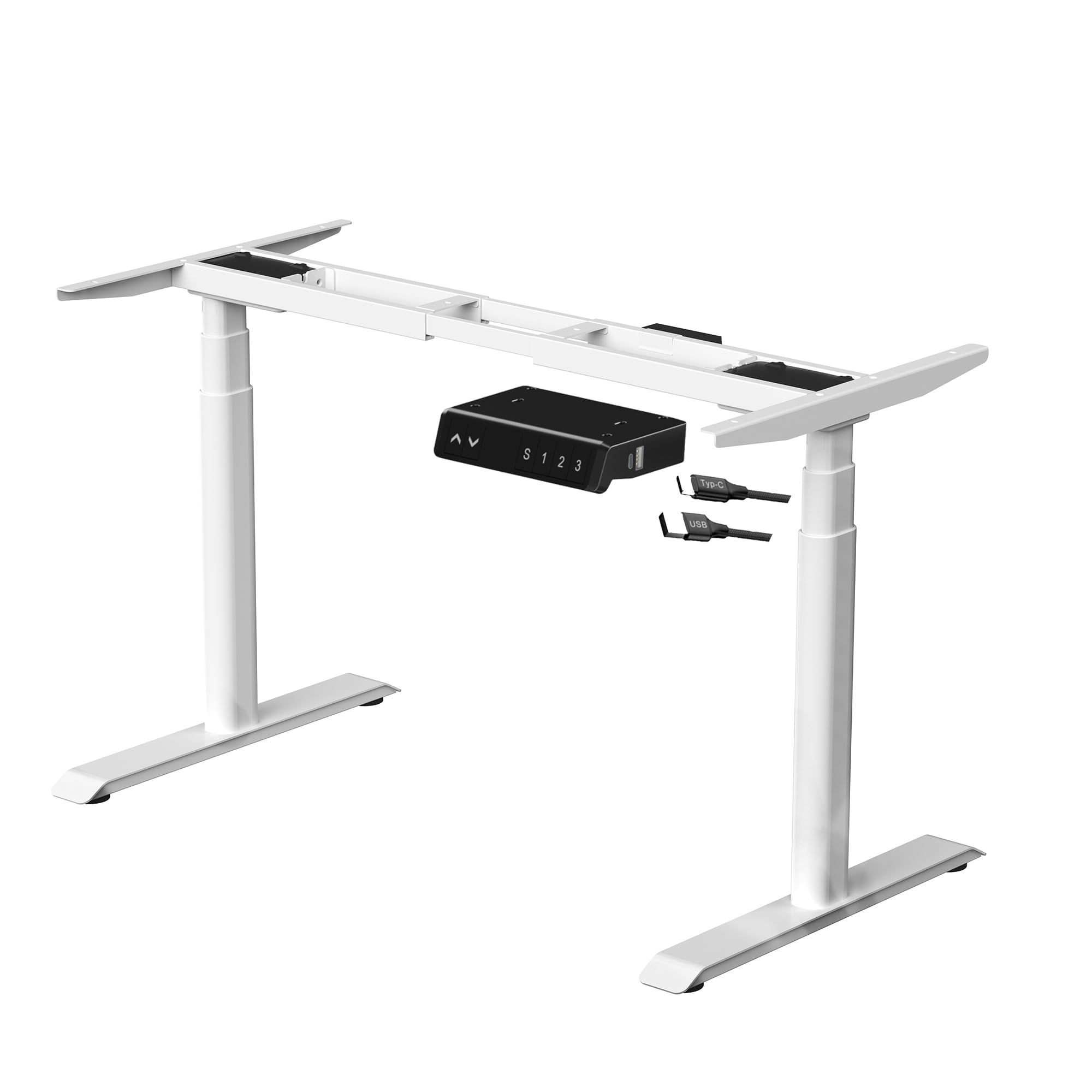 Fromann Dual Motor 3 Stage Electric Adjustable Standing Desk Frame ...