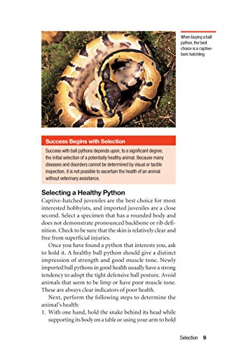 The Ball Python Manual (CompanionHouse Books) Selection, Heating ...