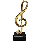 Amazon.com: inheming Musiccal Note Statues, Gold Music Note Ornaments ...