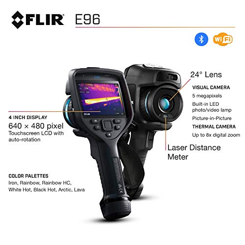 FLIR E96 Advanced Thermal Imaging Camera with 24° Lens, 640x480, -20°C ...