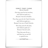 Amazon.com: First They Came Then They Came For Me Art Print. 60 Colours ...