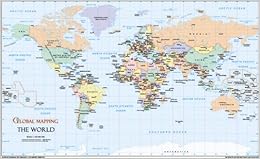 World A3 map (World Maps): Amazon.co.uk: Global Mapping: 9781905755219 ...