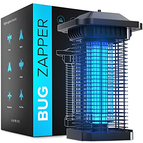 Waterproof Bug Zapper Outdoor Electric Mosquito Killer Lamp IPx4 Gnat ...