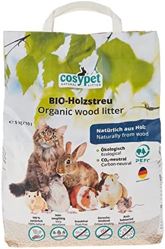 Cosy Pet CPBO10 Bio-Organic Wood Litter, White, 25x22x23, 10 Liter ...