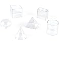 Amazon.com: hand2mind Plastic Fillable 3D Shapes, Clear Geometric ...