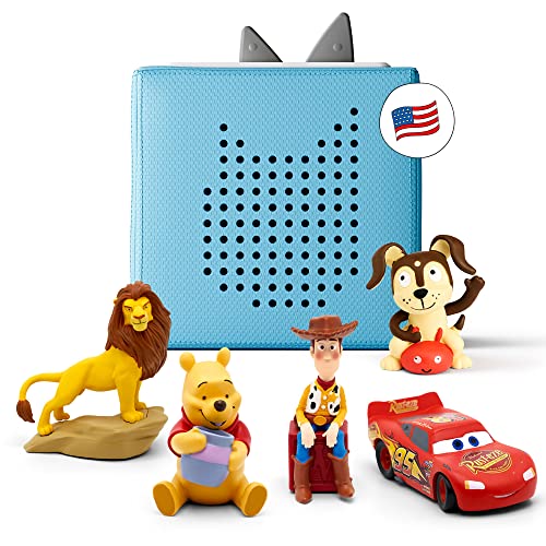 Toniebox Audio Player Starter Set with Woody, Lightning McQueen, Simba ...