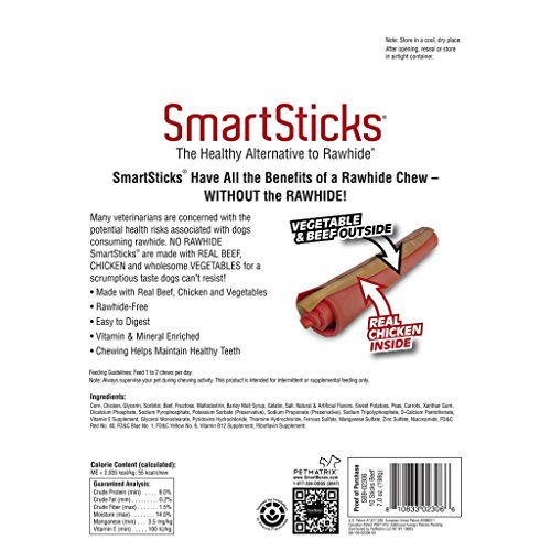 For Dogs SmartBones SmartSticks (10-Pack) - Rawhide-Free Dog Chews With ...