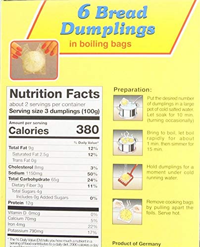 Dr. Willi Knoll Semmel Knodel (200g/7.05oz) Bread Dumplings | Pricepulse