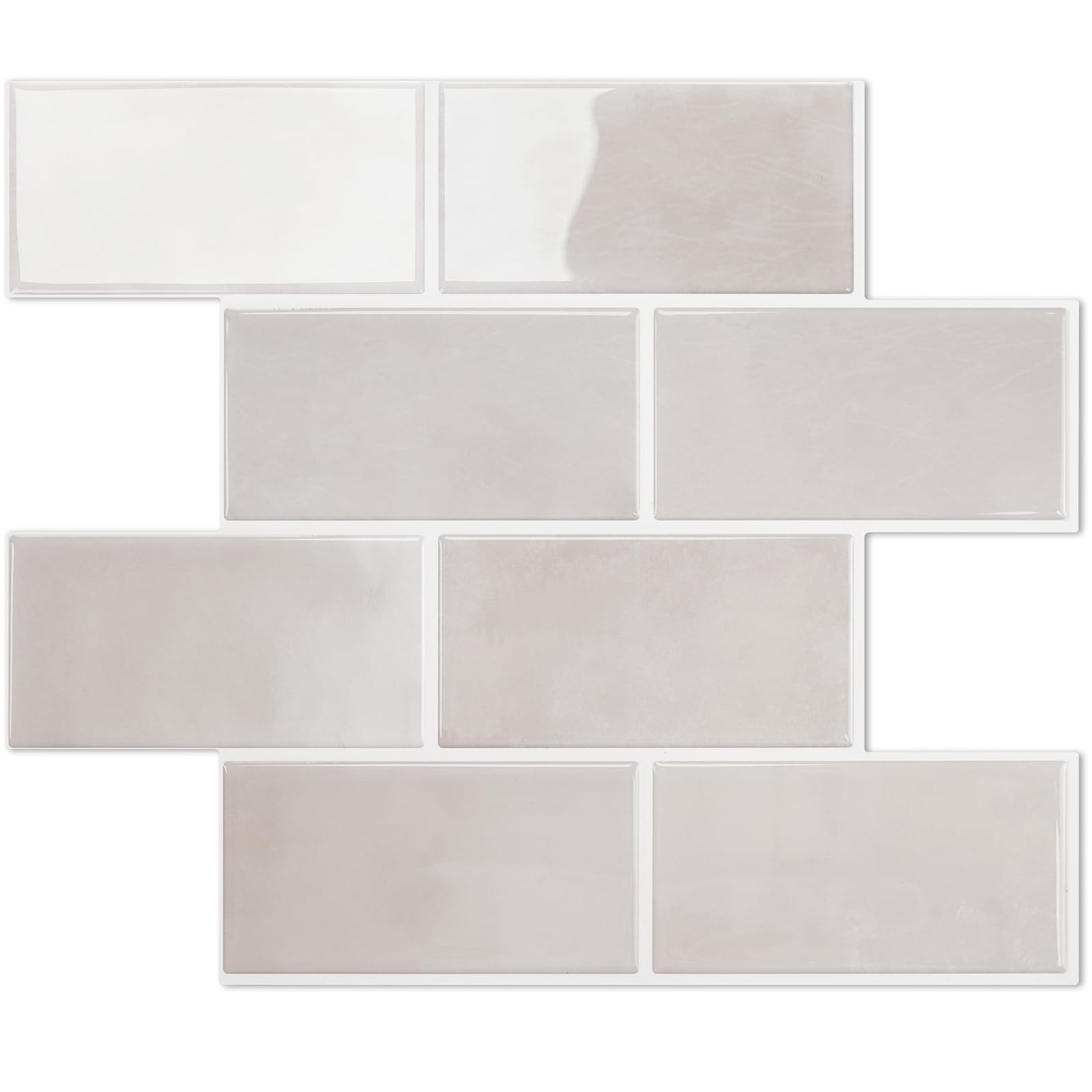 STICKGOO 10-Sheet Subway Tile Peel and Stick Backsplash, Self Adhesive ...