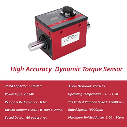 Dynamic Torque Sensor,DYN-200 100N.M Power Torsion Speed Torque ...