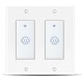 Smart Switch, Smart Light Touch Switch 2 Gang, Double Smart WiFi Light ...