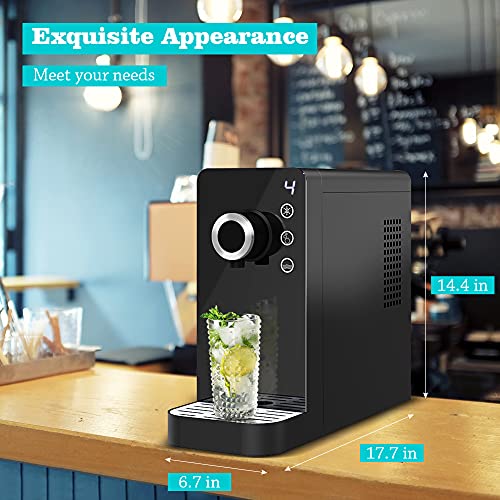 Commercial Sparkling Water Maker- Soda Maker Fizzy Drink Machine Carbonator for Home, Countertop ...