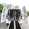 OMECAL 8FT Wheelchair Ramp w/Handle, Non-Skid Aluminum Alloy Mobility ...