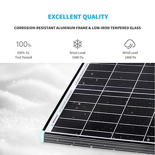 Renogy Solar Panel 100 Watt 12 Volt, High-Efficiency Monocrystalline PV ...