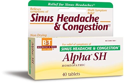 Nature's Way Boericke & Tafel Alpha SH Sinus Headache and Congestion ...