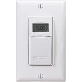 Intermatic ST01 7 Day Programmable In Wall Digital Timer Switch for ...