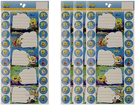 SpongeBob Name Tag Sticker, Pack of 4 price in Egypt | Amazon Egypt ...