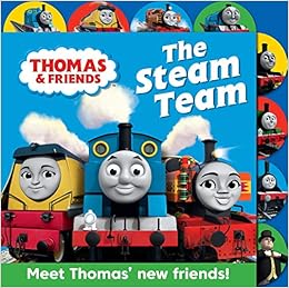 Thomas & Friends: The Steam Team: Tabbed board book: Amazon.co.uk ...