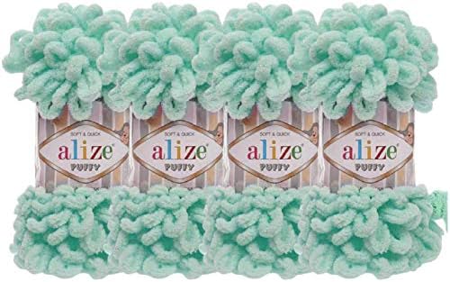 سعر Alize Micropolyester Soft Yarn Big Loop Blanket (Light Turquoise ...