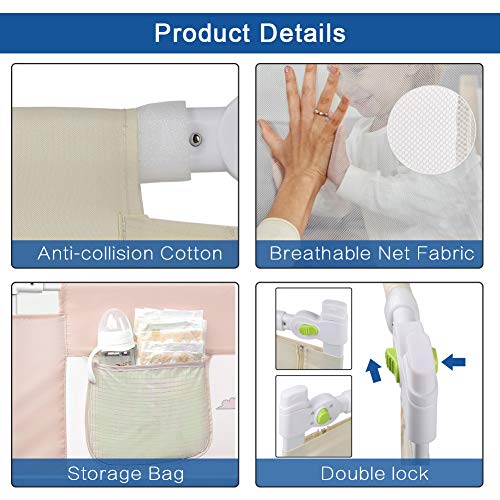 Liusin Bed Rails for Toddlers and Kids - Extra Long Height Adjustable ...