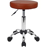 Amazon.com: FURWOO Adjustable Salon Chair Small Rolling Stool with ...