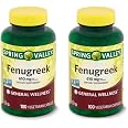 Amazon.com: Spring Valley Fenugreek Dietary Supplement, 610 mg, 100 ...
