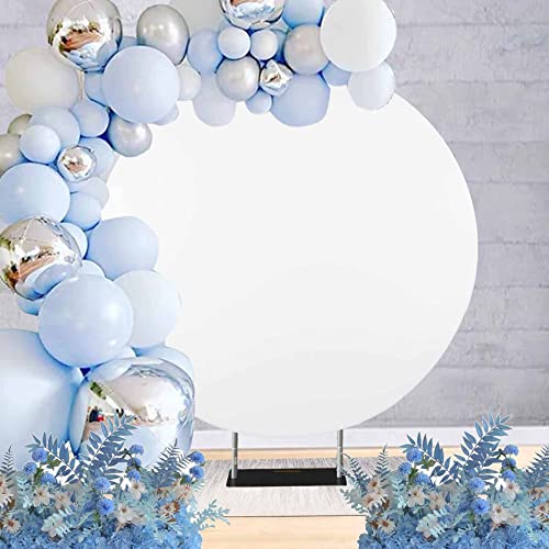 White Round Backdrop Cover,Yeele 7.5x7.5ft White Birthday Backdrop ...