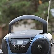 Amazon.com: Tyler Portable Sport Stereo CD Player TAU101-BL with AM/FM ...