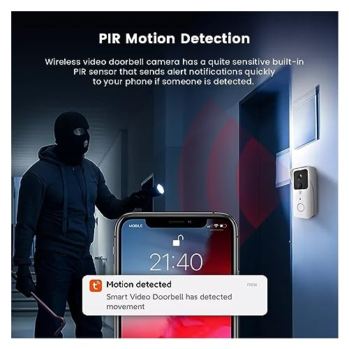 5G 2.4G WiFi Video Doorbell 1080P Tuya Smart Outdoor Wireless Intercom ...