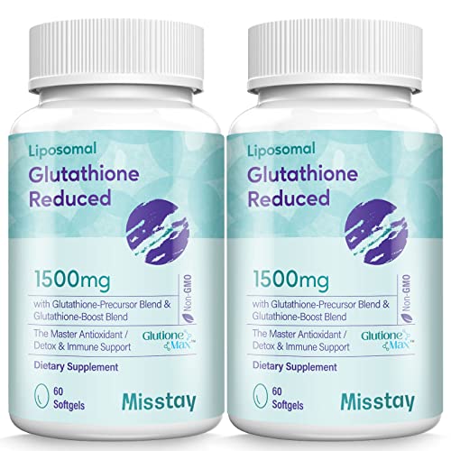 2400 MG Complex Liposomal Glutathione Softgels 1500 MG, Highest ...