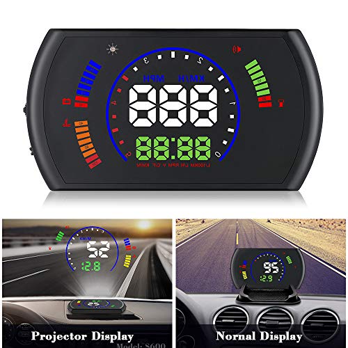 XYCING Car HUD Heads Up Display 5.8 inch OBD Digital Speedometer ...