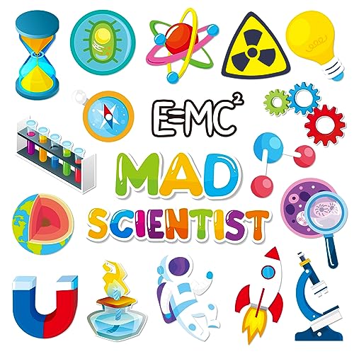 Science Bulletin Board Decorations 66 Counts Mad Scientist Science Lab ...