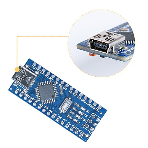 ELEGOO Nano Board CH 340/ATmega+328P Without USB Cable, Compatible with Arduino Nano V3.0 (Nano ...