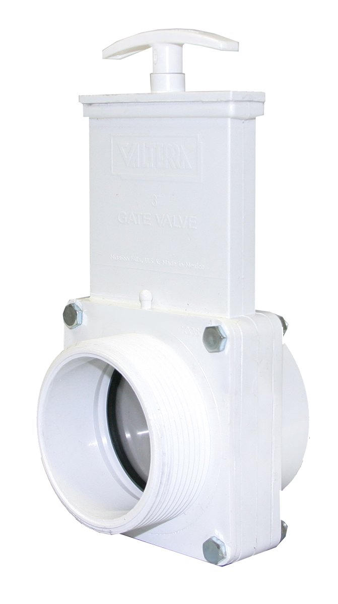 Valterra 4308 PVC Gate Valve, White, 3" FPT x MPT for sale | North Las ...