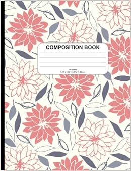 Composition Notebook With Flowers: Volume 1 (Flower Notebooks): Amazon ...