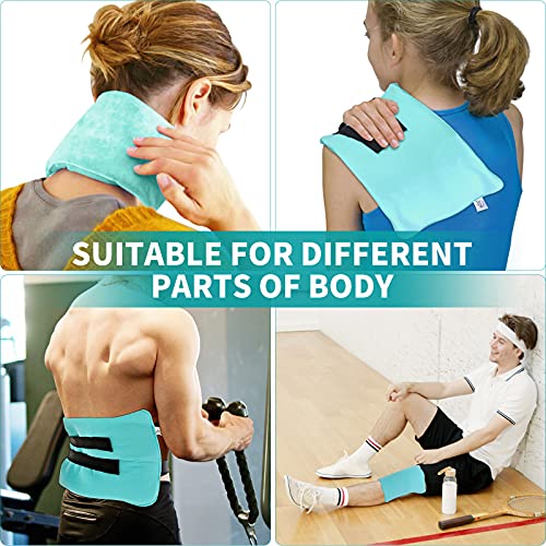 Clay Ice Pack for Injuries with Strap :16 X 9.5 Inches, Refreezable and ...