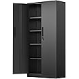Amazon.com: SUNCROWN Metal Storage Cabinets with Lock, Tool Cabinet, 72 ...