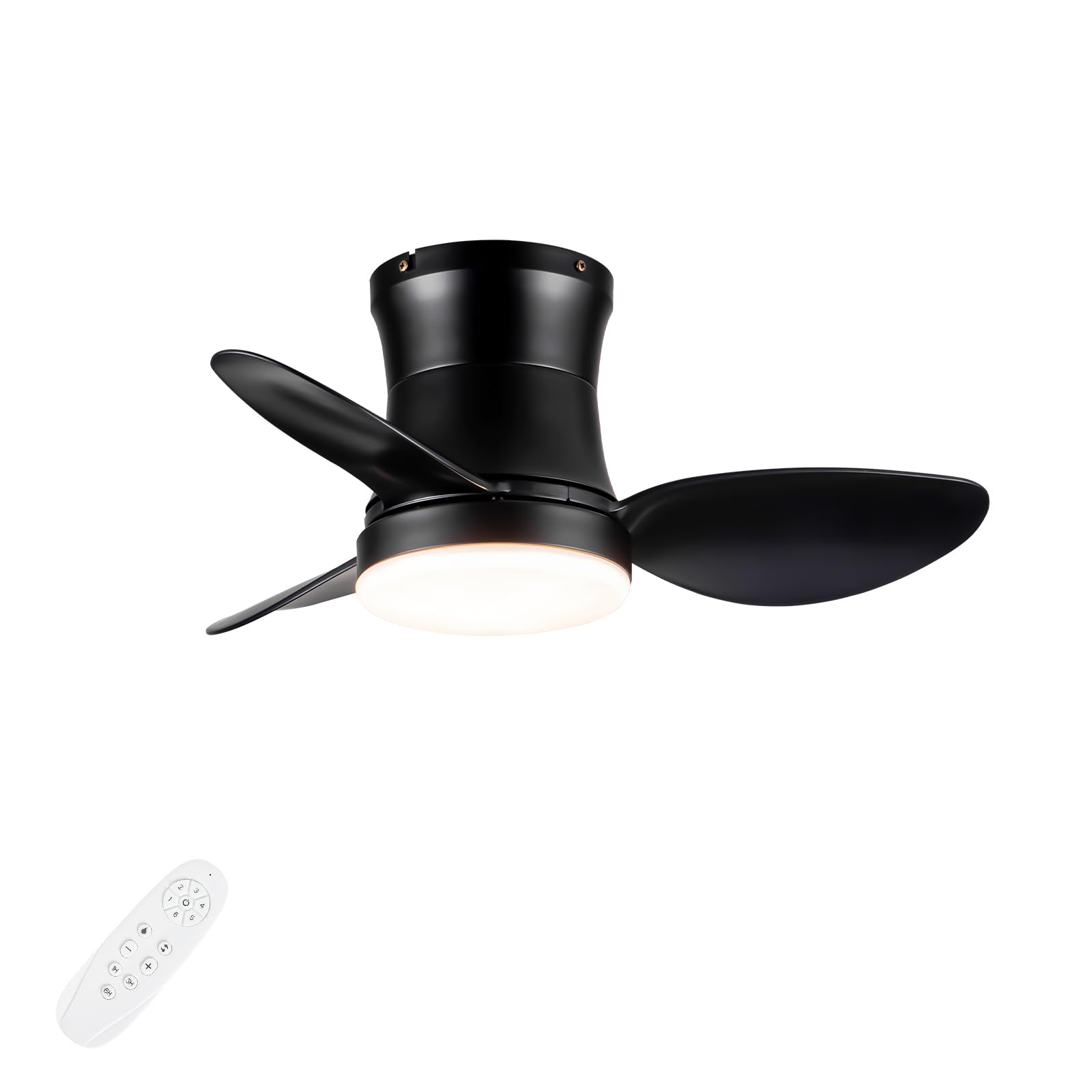 Wellspeed Ceiling Fan with Light 24 Inch Small Ceiling Fan with Remote ...