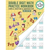Double-Digit Math Practice Workbook - Simple Addition and Subtraction ...