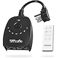 TiFFCOFiO Outdoor Light Timer Waterproof, Remote Control Dusk to Dawn ...