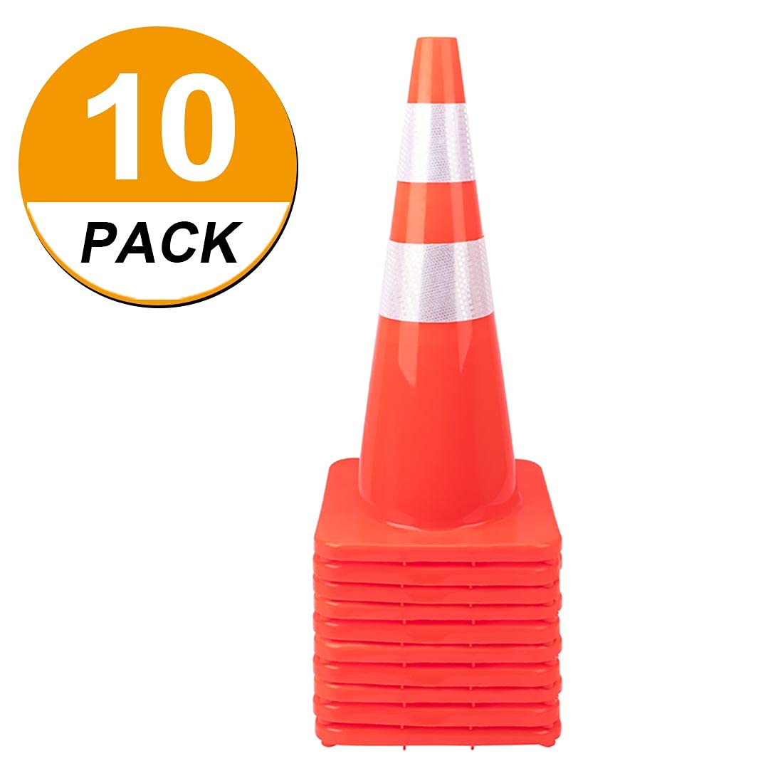 Mua [ 10 Pack ] 28" Traffic Cones Plastic Road Cone PVC Safety Road ...