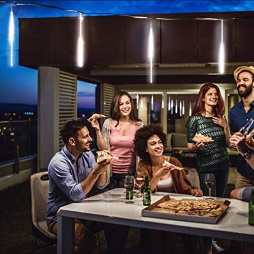 Number-one Meteor Shower Lights, LED Falling Rain Lights 30cm 8 Tube ...