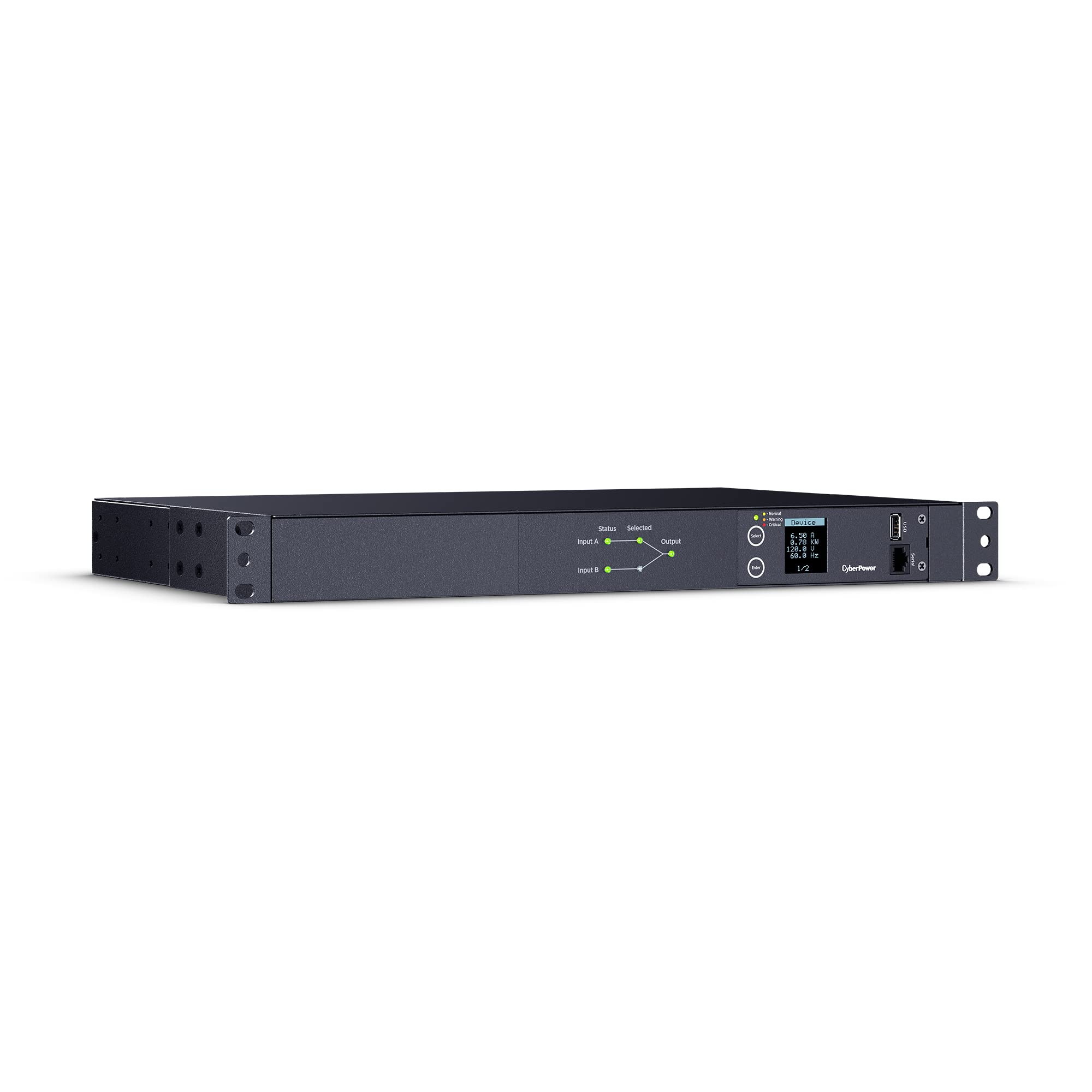 Mua CyberPower PDU24001 Metered ATS PDU, 100-120V, 15A (Derated to 12A ...