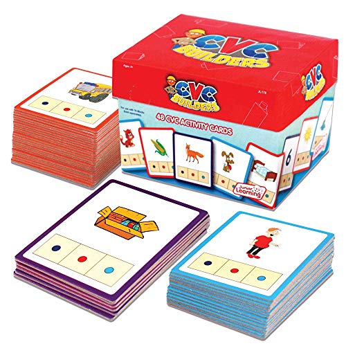 Junior Learning: CVC Word Builders, 48 CVC Activity Cards, Phonemic ...